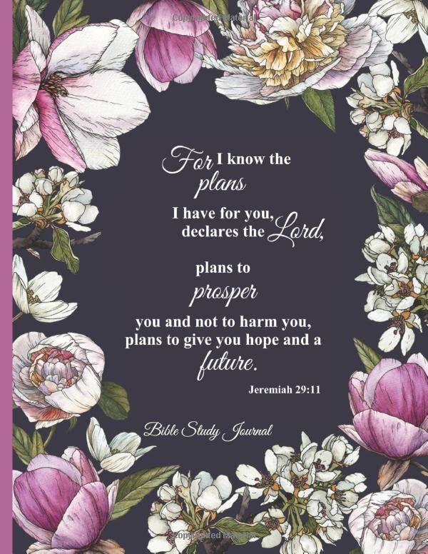 BIBLE STUDY JOURNAL: *2020 Daily Devotional Prayer Journal* Bible Study Guides & Workbooks for Women, Christian Journal Extra Large, KJV, 8.5 X 11
