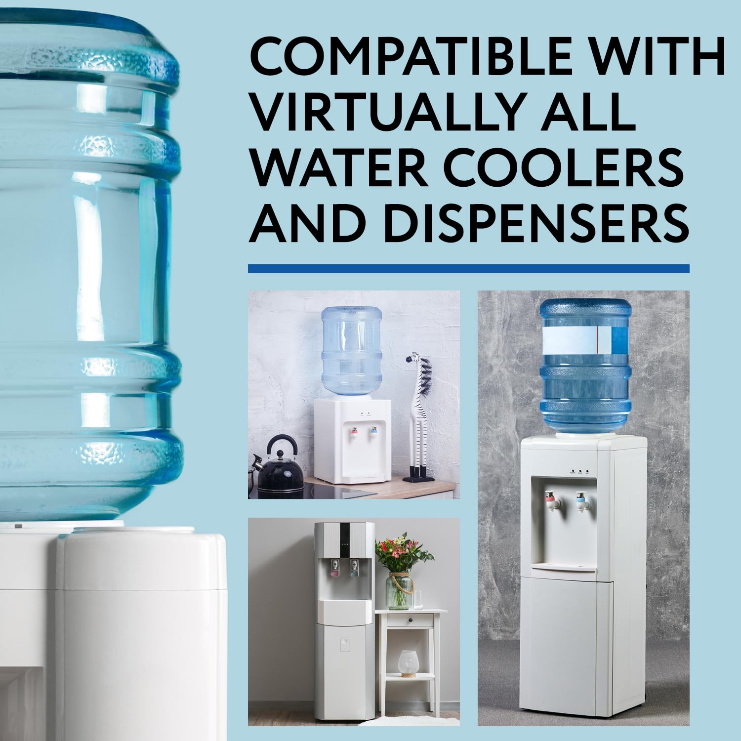 IMPRESA 4 Uses Water Cooler Cleaner to Remove Unwanted Build-Up - Water Dispenser Cleaner - Suitable for Water Cooler Bottom Load or Top Load Models Water Cooler Dispenser Cleaner 2pk 8oz Bottles