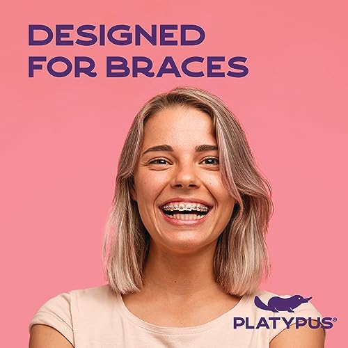 Platypus Orthodontic Flossers for Braces, 30 Count (Pack of 2), Ortho Picks for Adults & Kids, Fits Under Arch Wire, Non-Damaging, Encourage Flossing Habits