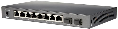 TP-Link TL-SG2210P V3 Jetstream 8-Port Gigabit Smart PoE+ Switch with 2 SFP Slots (Supports 8 Gigabit PoE Ports, 58W Budget, Fanless)