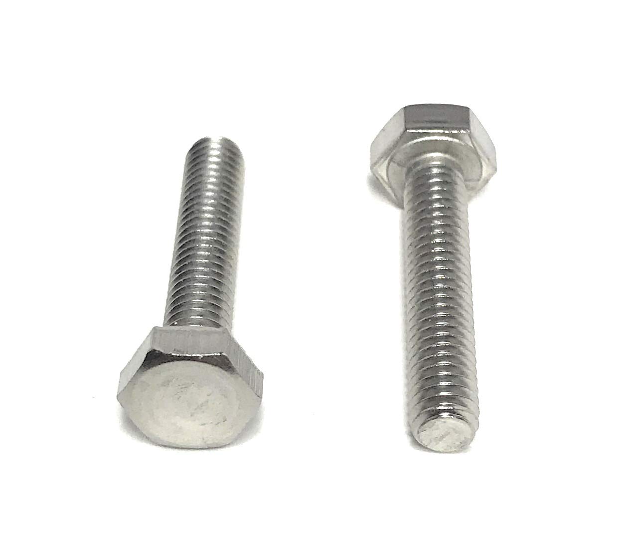 M4-.70 X 20 Hex Head Cap Screw Hex Bolts DIN933 (M4x20) Full Thread A2-70 Stainless Steel (25 Pieces)