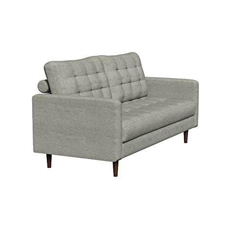 Amazon Brand β Rivet Cove Mid-Century Modern Tufted Apartment Sofa, 72"W, Light Grey