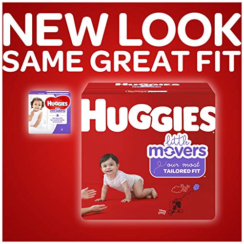 Huggies Little Movers Baby Diapers, Size 3 (66 Count)