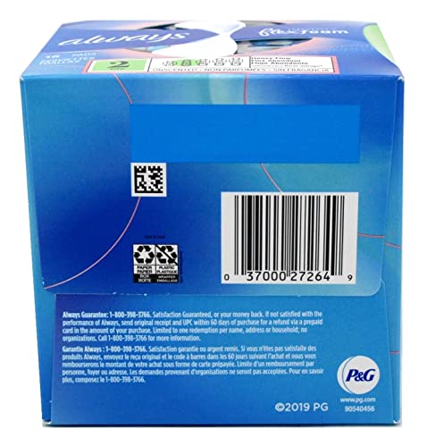Always Pads Size 2 Infinity With Flex Foam 16 Count Heavy Flow (2 Pack)