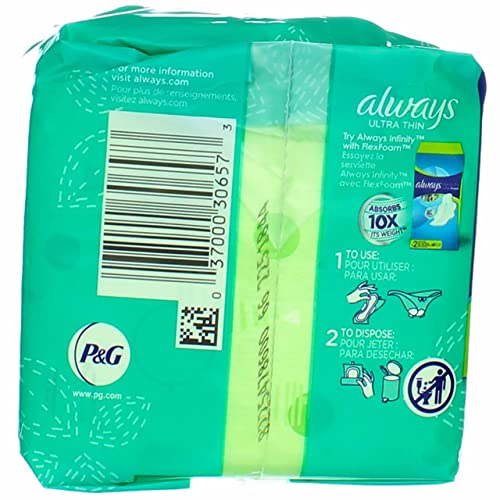 Always Pads Size 2 Ultra Thin 16 Count Long Super (2 Pack)