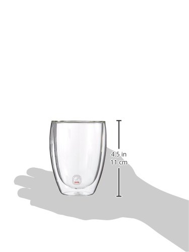 Bodum Pavina Glass, Double-Wall Insulate Glass, Clear, 12 Ounces Each, 2 Count (Pack of 1)