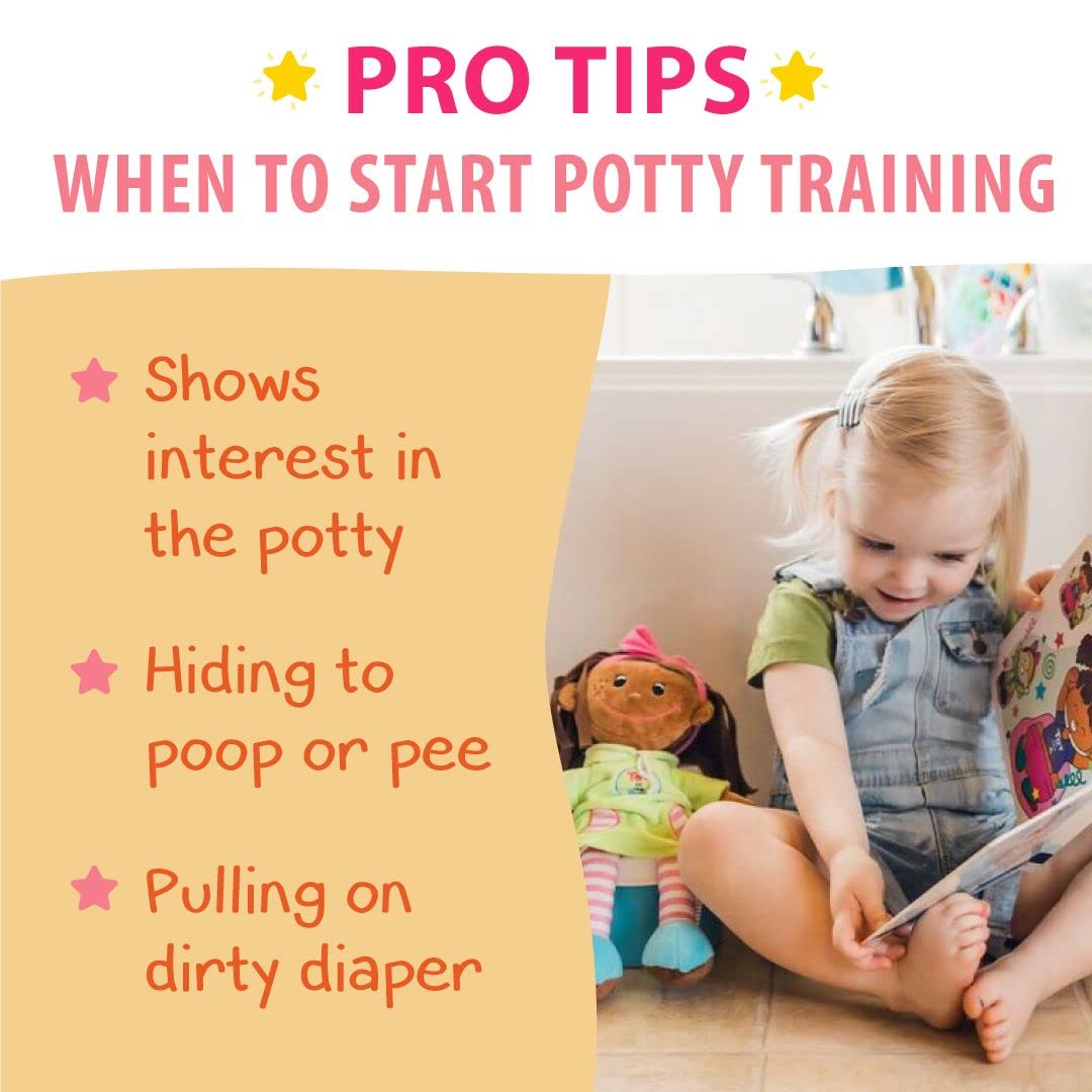 Potty Training with Tot On The Pot, Complete System Includes Parent's Guide, Children's Book, Potty Doll, Toy Potty & Activity Reward Cards, Pediatrician Recommended & Play Based Learning (Katie)