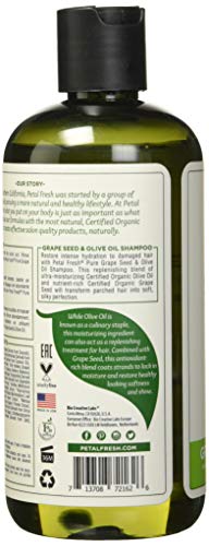 Bio Creative Lab Petal Fresh Shampoo, Grape Seed and Olive Oil, 16 Ounce