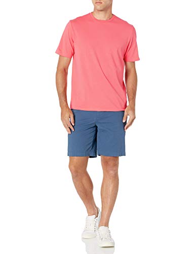 Amazon Essentials Men's Regular-Fit Short-Sleeve Crewneck T-Shirt, Pack of 2, Coral Pink/Dark Navy, X-Large