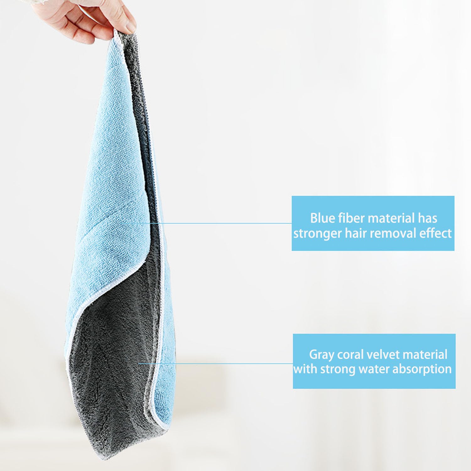 6 Pack 2-Side Washable Reusable Mop Pads Refills Compatible with MR.SIGA Professional Microfiber Mop,Double Use Wet&Dry Microfiber Mop Pads 16.5 * 9" (42 * 23 cm)