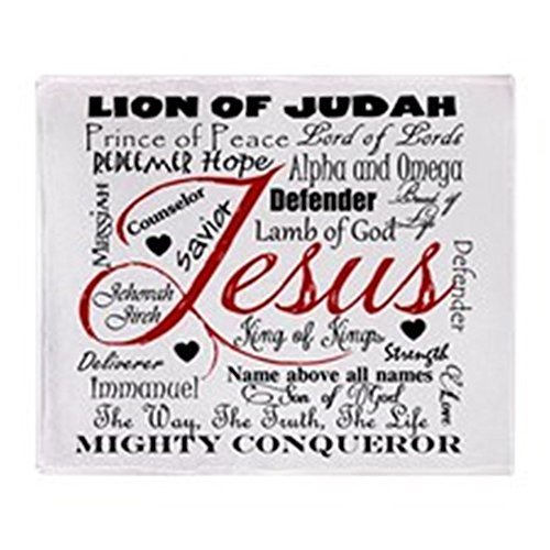 CafePress The Name of Jesus Throw Blanket Super Soft Fleece Plush Throw Blanket, 60"x50"