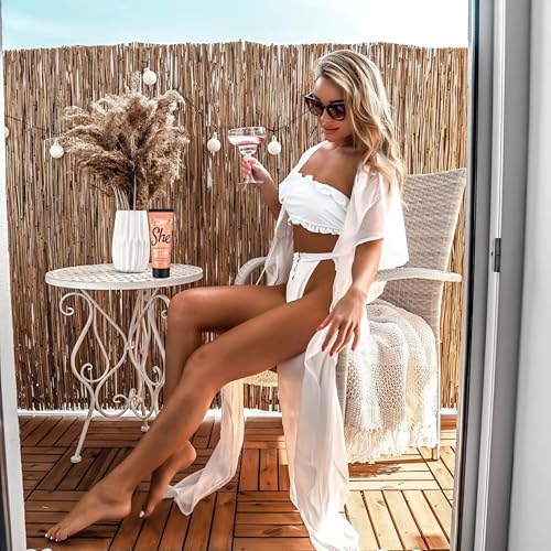 Onyx She Tanning Lotion for Tanning Beds - Indoor Tanning Bed Lotion with Bronzer & Accelerator, Moisturizing & Conditioning Lotion for Women, Soothing, Bronzing Intensifier for Fair Skin