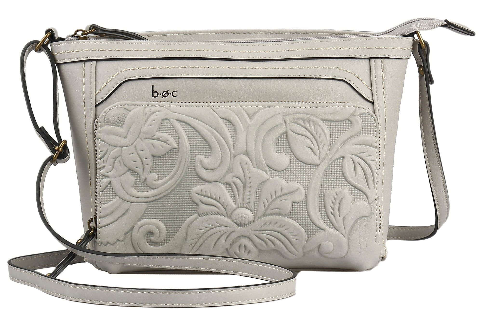 b.o.c. Millstone Zip Compartment Crossbody Dove One Size