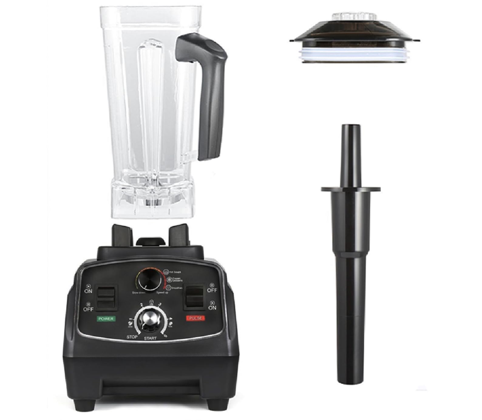 Smoothie Blender, Countertop Mixer for Shakes and Smoothies with Timer Speed Control, Tamper, 67oz Professional BPA-free Grinder Juicer for Crushing Ice, Nuts, Meat, Self-cleaning