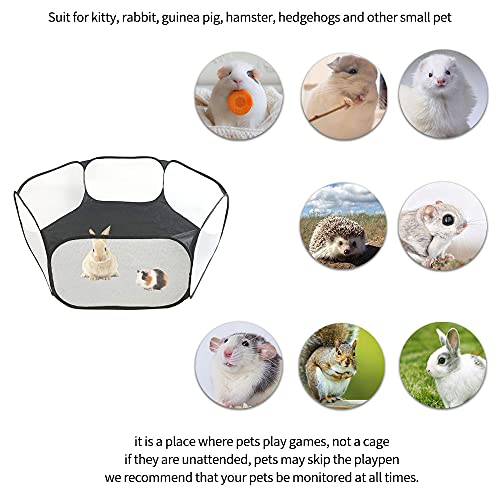 Amakunft 2 Pcs Large Guinea Pig Bed Mat, Rabbit Sleep Bed, 17.7x13.7x2 Inches, Small Animal Playpen for Bunny/Chinchilla/Hedgehog