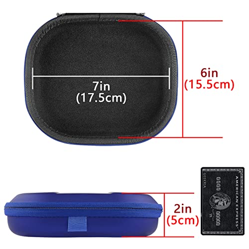 Geekria Shield Headphones Case Compatible with AKG Y45BT Wireless, Y400, Y50BT, N60NC Wireless, Y500 Case, Replacement Hard Shell Travel Carrying Bag with Room for Accessories (Blue)