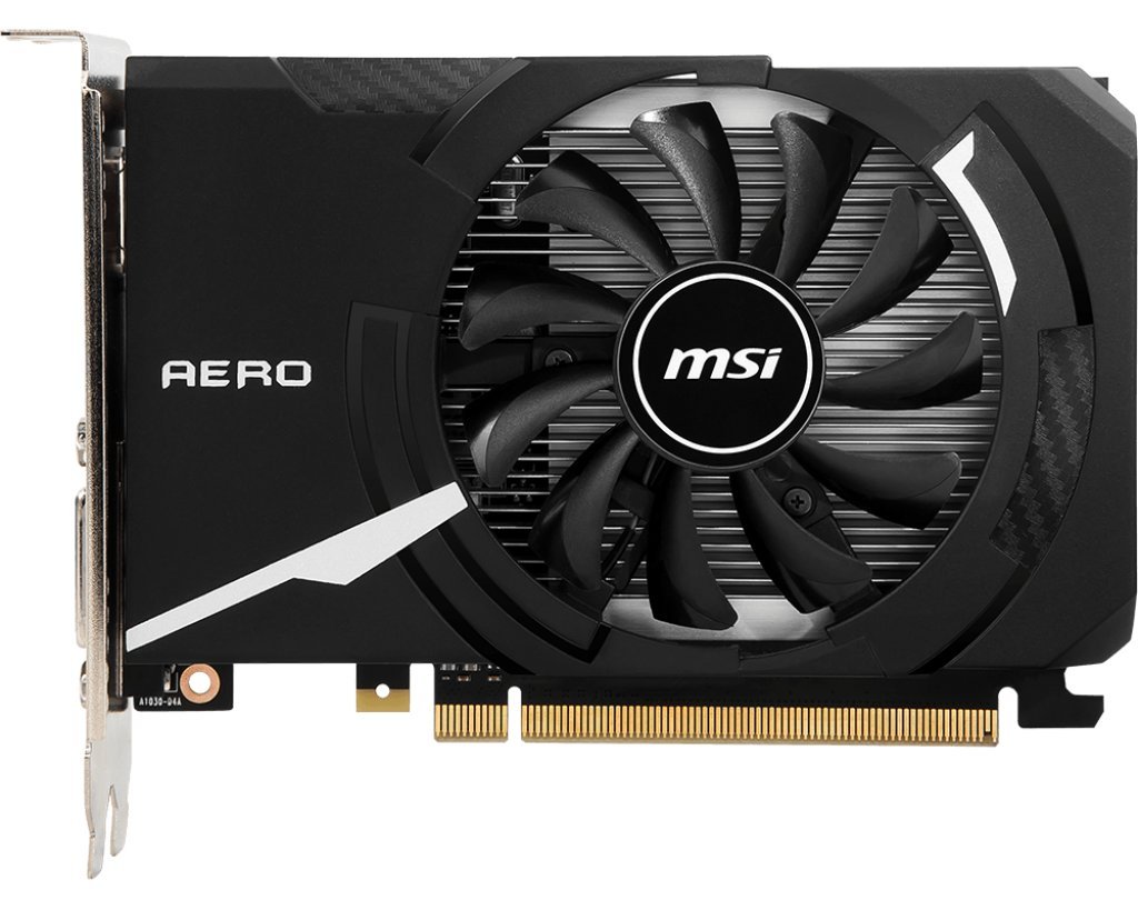 MSI GAMING GeForce GT 1030 2GB GDRR4 64-bit HDCP Support DirectX 12 ITX OC Graphics Card (GT 1030 AERO ITX 2GD4 OC)