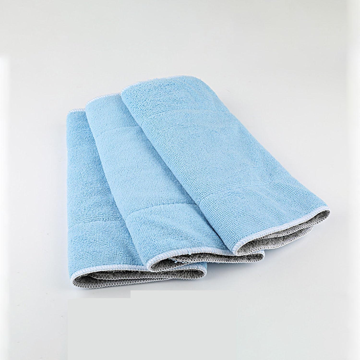 6 Pack 2-Side Washable Reusable Mop Pads Refills Compatible with MR.SIGA Professional Microfiber Mop,Double Use Wet&Dry Microfiber Mop Pads 16.5 * 9" (42 * 23 cm)