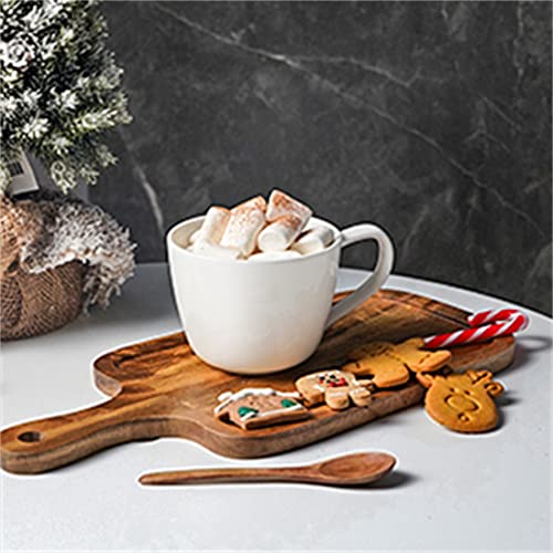 Sweese Soup Mugs - Coffee Mugs 17 Ounce Porcelain Jumbo Mugs for Coffee, Tea, Soup, Ice Cream, Cereal, Set of 2, White No. 620.201