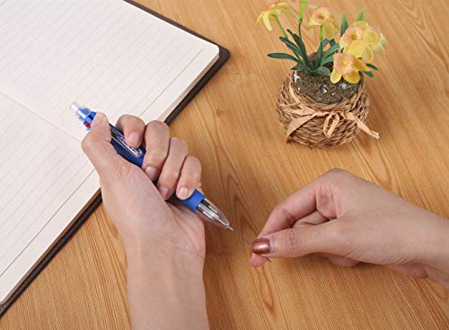 Ipienlee 5 + 1 Multifunctional Pens 5 Color 0.7 mm Ballpoint Multi Pen and 0.5 mm Mechanical Pencil in One Pen, Pack of 6