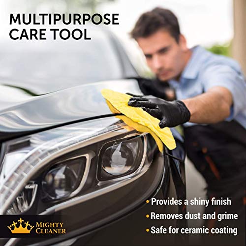 Edgeless Microfiber Towels for Cars – 6 Pk - 12”x12” Сar Detailing Towels – Reusable Car Wash Towels – Best for Scratch-Free Car Interior Cleaning