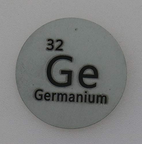 Germanium (Ge) 24.26mm Metal Disc 99.999% Pure for Collection or Experiments