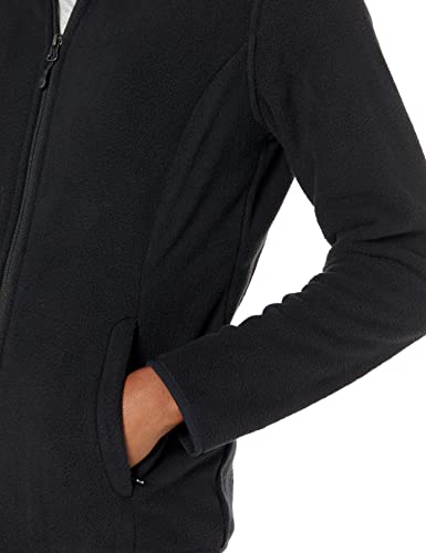 Amazon Essentials Women's Classic-Fit Full-Zip Polar Soft Fleece Jacket (Available in Plus Size), Black, X-Large