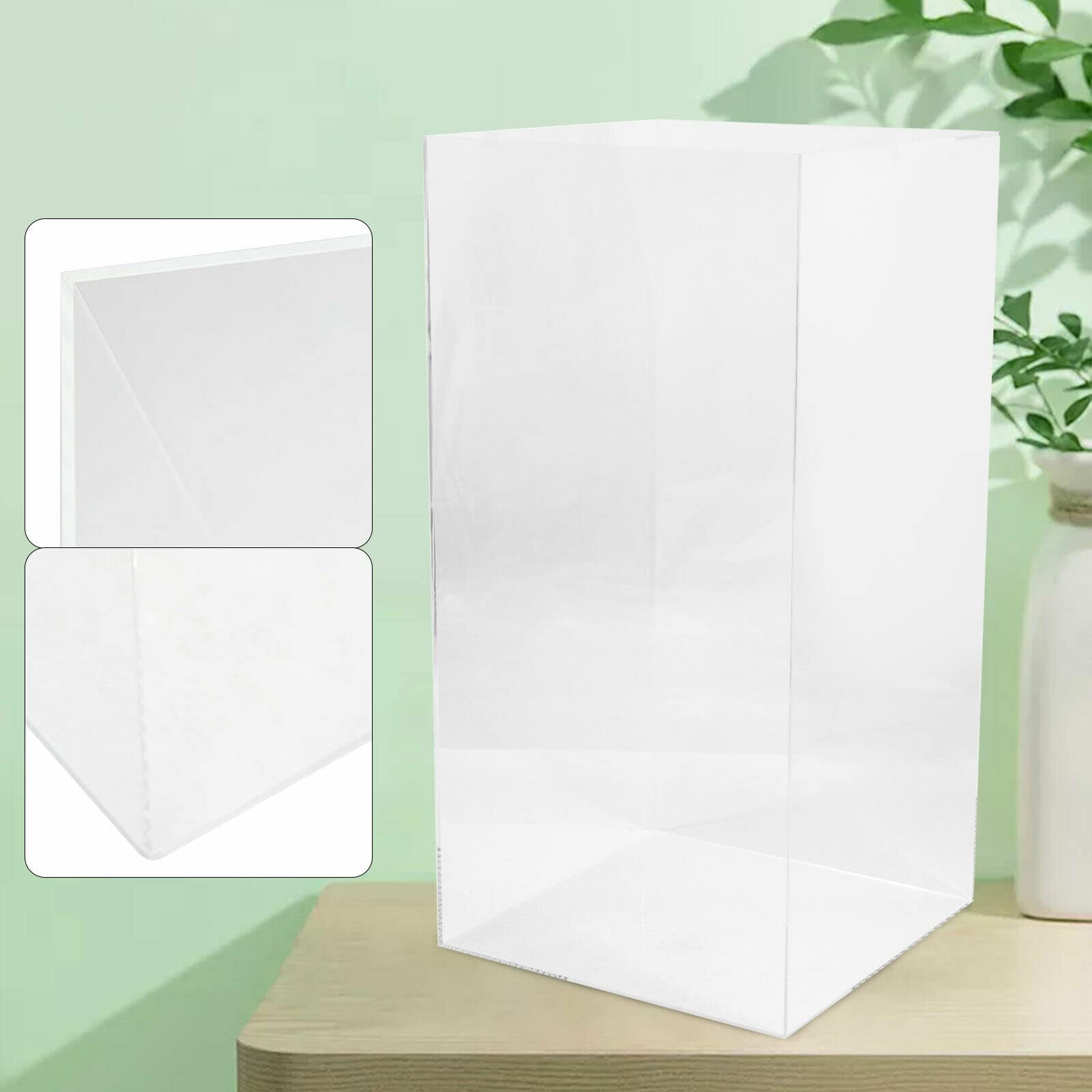 BJTDLLX Acrylic Display Case (12 x 12 x 24 inch), Tall Clear Plastic Box Dust Proof Action Figures Toy Acrylic Case, Collectibles Display Case Display Countertop Box for Display Figures Dolls