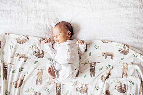 Copper Pearl Large Premium Knit Baby Swaddle Receiving Blanket Noah