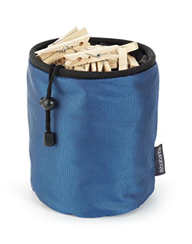 Brabantia Premium Clothes Peg Bag (Assorted Colours) Drawstring Closure, Hanging Snap Hook, Durable Material (Colour Selected at Random)