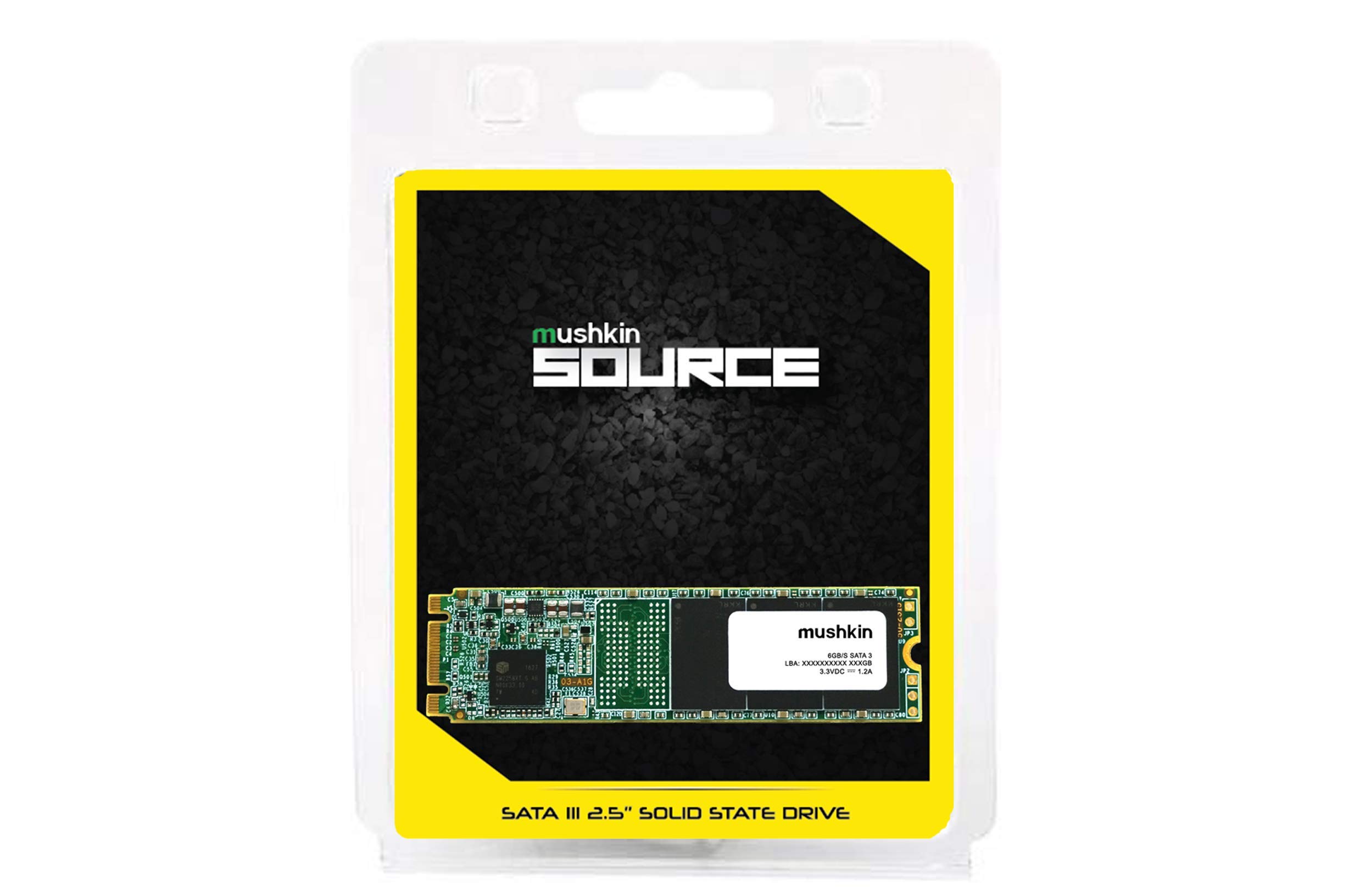 Mushkin Source M.2 – 500GB SATA-III M.2 (2280) – 6Gb/s – Internal Solid State Drive (SSD) – 3D TLC – (MKNSSDSR500GB-D8)