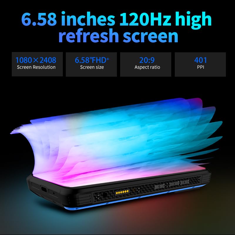 Big Walnut B3 Rugged Smartphone(2023), Dual Card 5G 17GB+256GB Rugged Phone Unlocked, 6.58" FHD+ Rugged Cell Phone, Android 12, 108MP Camera, 24MP Night Vision, NFC ATEX Smartphone(DMR)