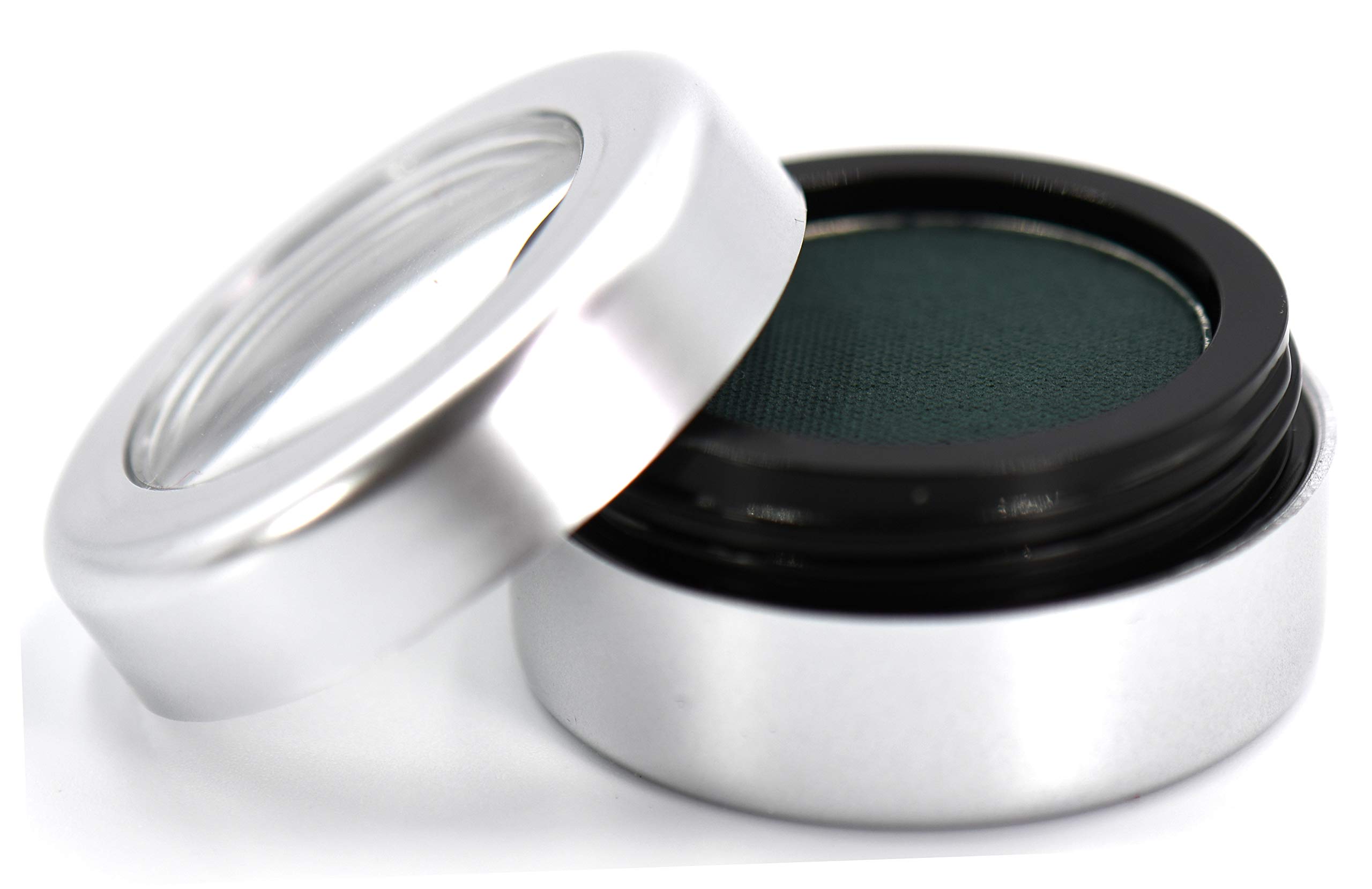 Pure Ziva Matte Forest Emerald Green Cake Eyeliner & Pressed Eyeshadow, Water Activated Powder; Gluten & Cruelty Free