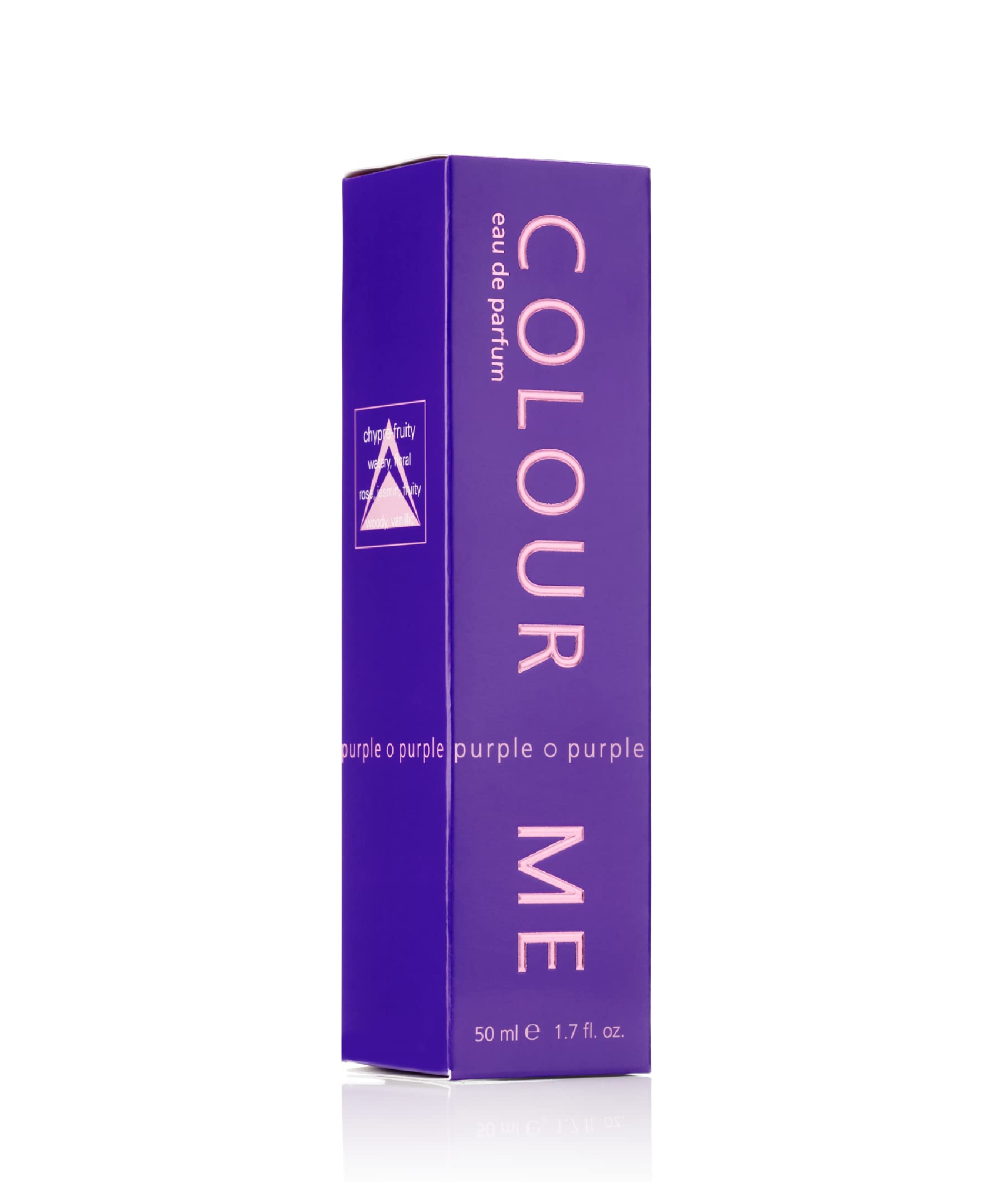 COLOUR ME Purple by Milton-Lloyd - Perfume for Women - Chypre Fruity Scent - Bergamot and Watermelon Notes - Blended with Rose, Patchouli, and Jasmine - for Elegant Ladies - 1.7 oz EDP Spray