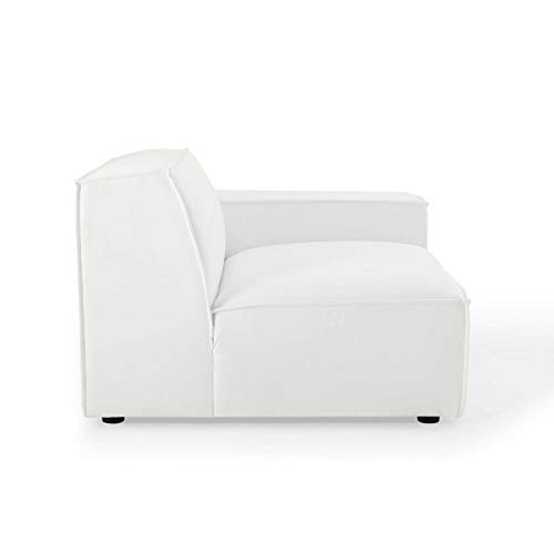 Modway Restore 6-Piece Upholstered Sectional Sofa in White