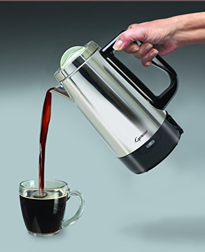 Capresso 8 Cup Perk, Coffee Maker, Metallic
