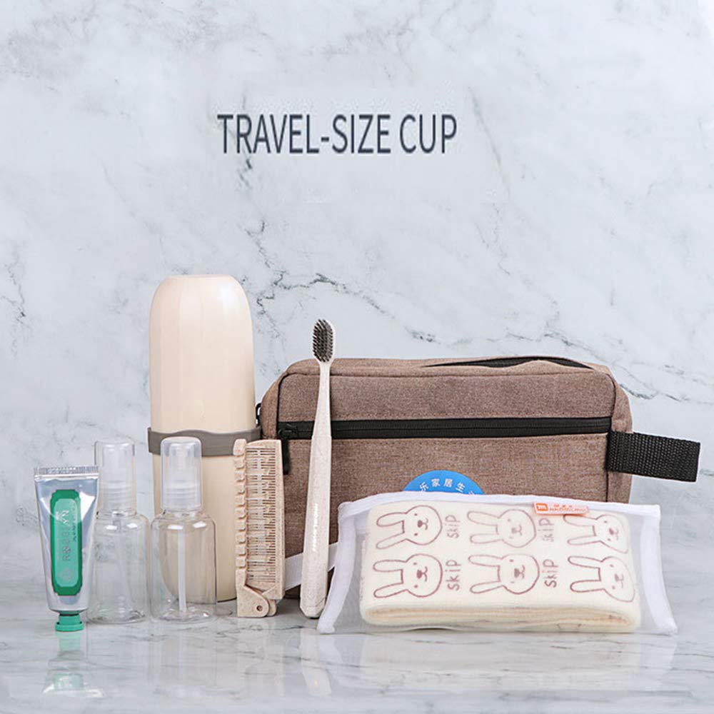 Travel Toothbrush Cup Toothpaste Container/Case,3 in 1 Toothpaste Travel Case Holder Hard Plastic Tooth Brush Container Toothbrush Storage Box for Travel,Business,Home,Camping, School Supplies