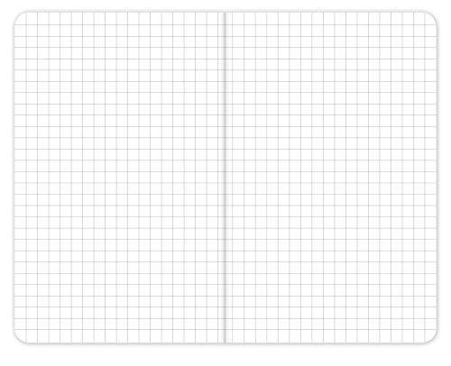 Elan Publishing Company Field Notebook/Pocket Journal - 3.5"x5.5" - Green - Graph Memo Book - Pack of 5