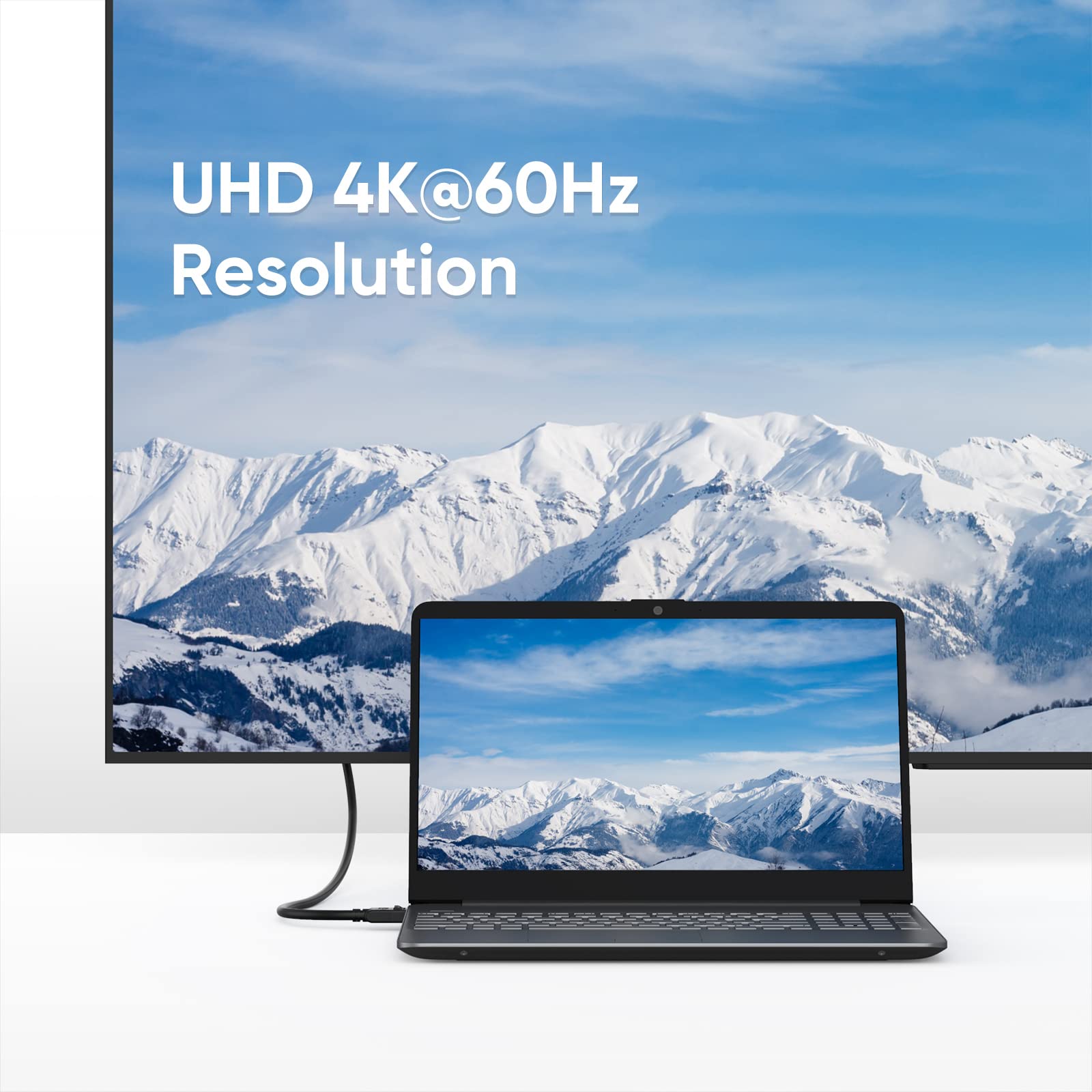 CableCreation 2-Pack DisplayPort 6 Ft/1.8M, 4K DP to DP Cable 1.2 Support 4K@60Hz, 2K@144Hz Compatible with Computer, Desktop, Laptop, PC, Monitor, Projector