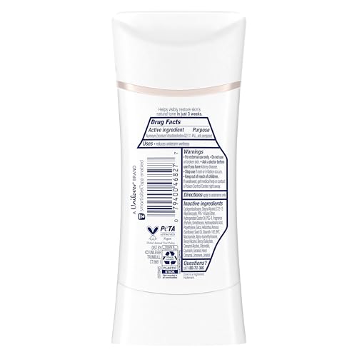 Dove Even Tone Antiperspirant Deodorant Stick Peach Blossom & Rice Milk 3 Count 2.6 oz
