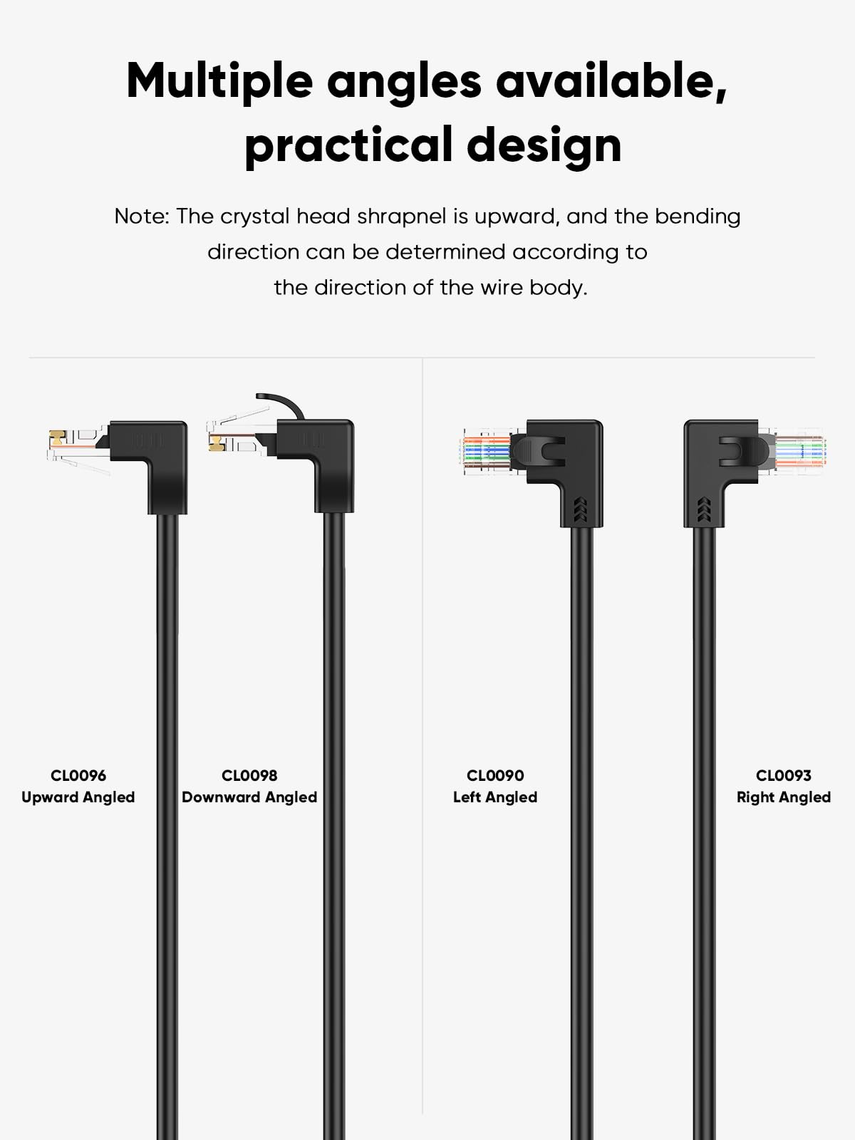 CableCreation CAT6 Ethernet Patch Cable RJ45 LAN Cable Gigabit Network Cord 90 Degree Downward Angled,Bandwidth up to 250MHz 1Gbps for PC, Router, Modem, Printer, Xbox, PS4, PS3-10 Feet,Black