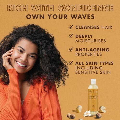 Sheamoisture Hydrating Body Wash for Dry Skin Raw Shea Butter to Cleanse and Hydrate , 13 fl oz
