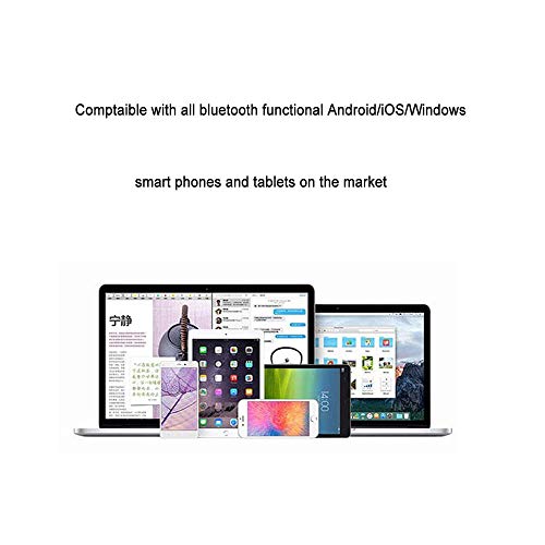NVAHVA Single Bluetooth Earpiece10 Hrs Playtime,Wireless Headphone, Mini Bluetooth Headset Hands-Free Car Earphone,Cell Phone Bluetooth Earbud for iOS Android Smart Phones PC TV Audiobook (White)
