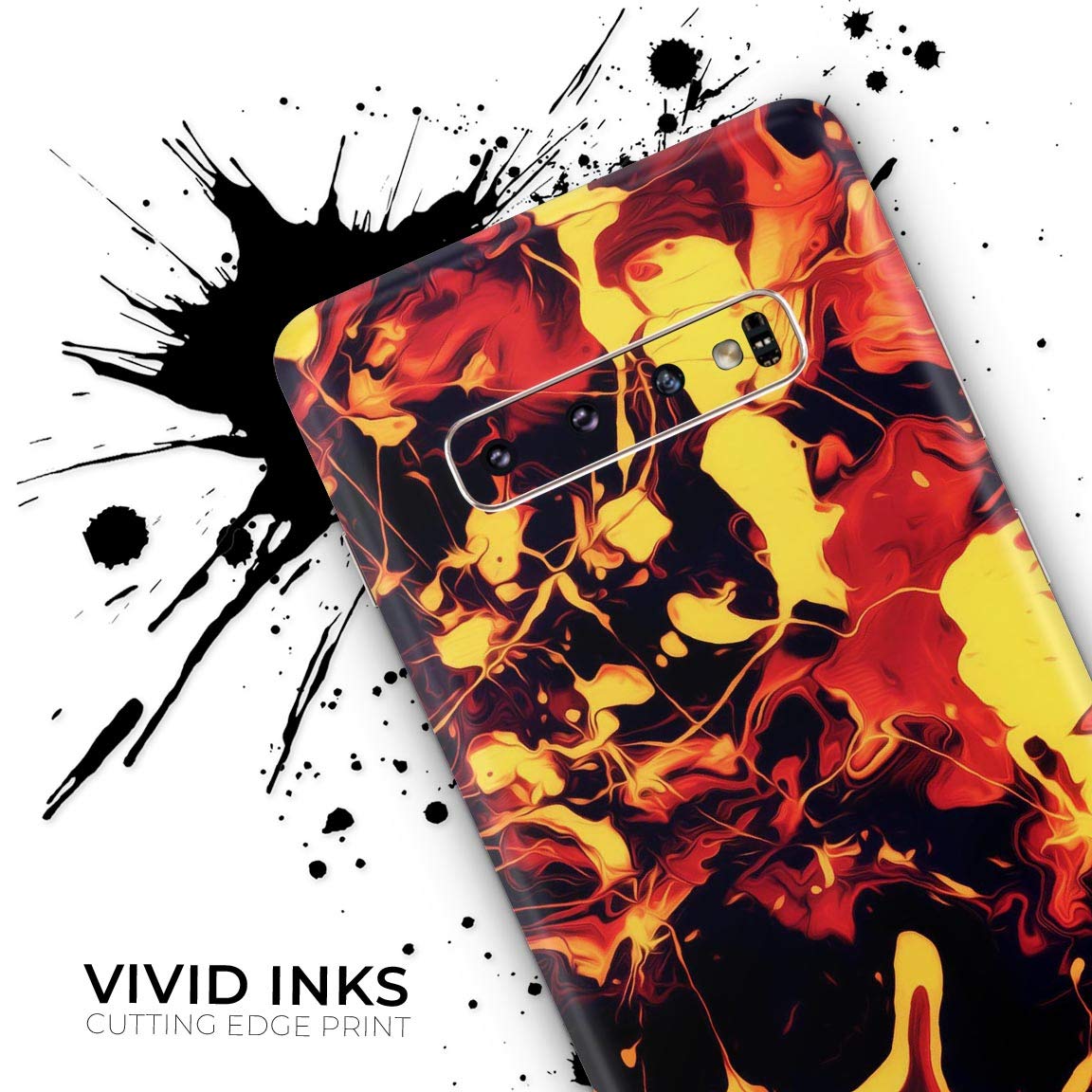 DesignSkinz Blurred Abstract Flow V7 Protective Vinyl Decal Wrap Skin Cover Compatible with The Samsung Galaxy S20 (Screen Trim & Back Glass Skin)