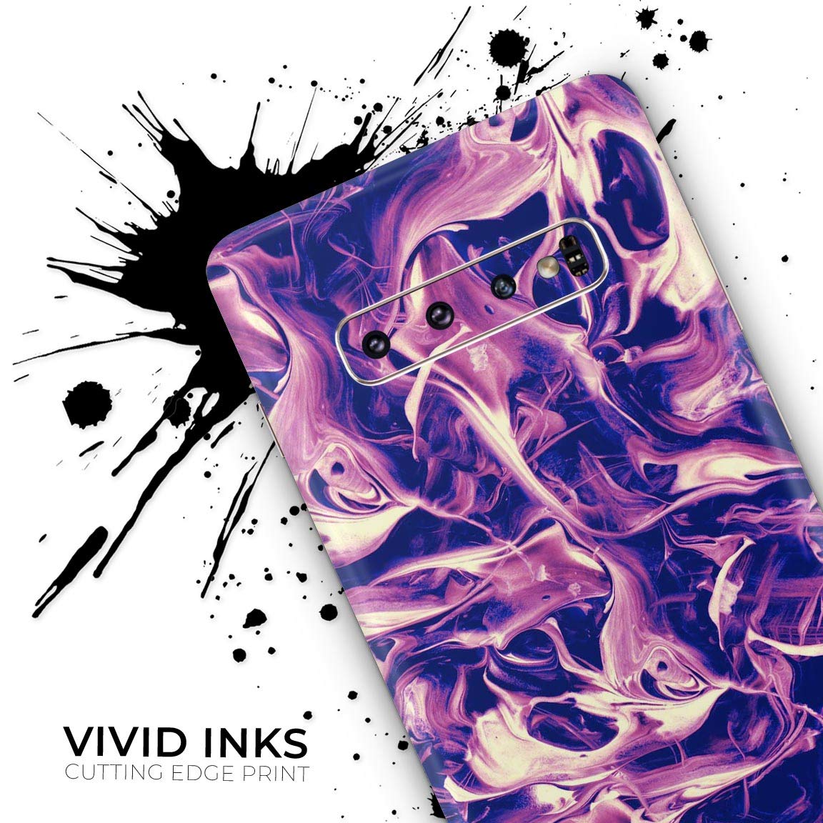 DesignSkinz Liquid Abstract Paint Remix V63 Protective Vinyl Decal Wrap Skin Cover Compatible with The Samsung Galaxy S20 (Screen Trim & Back Glass Skin)