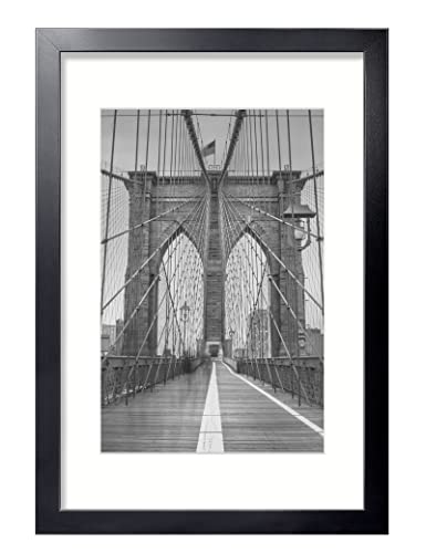 Annecy 16x24 Frame Black 1 Pack, Classic 16x24 Picture Frame Display 12x18 Pictures with Mat or 16x24 without Mat, Horizontal and Vertical for Wall-Mount, Decorate Home and Office with Large Paintings