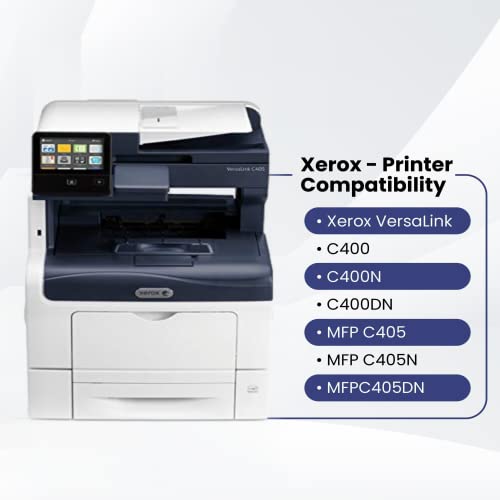 Ampro Reengineered OEM Toner Cartridge - for Xerox VersaLink C405 C400 C400D C400DN MFP C405DN C405N C405 - | 106R03524 106R03525 106R03526 106R03527 - Extra High Yield (4 Pack)