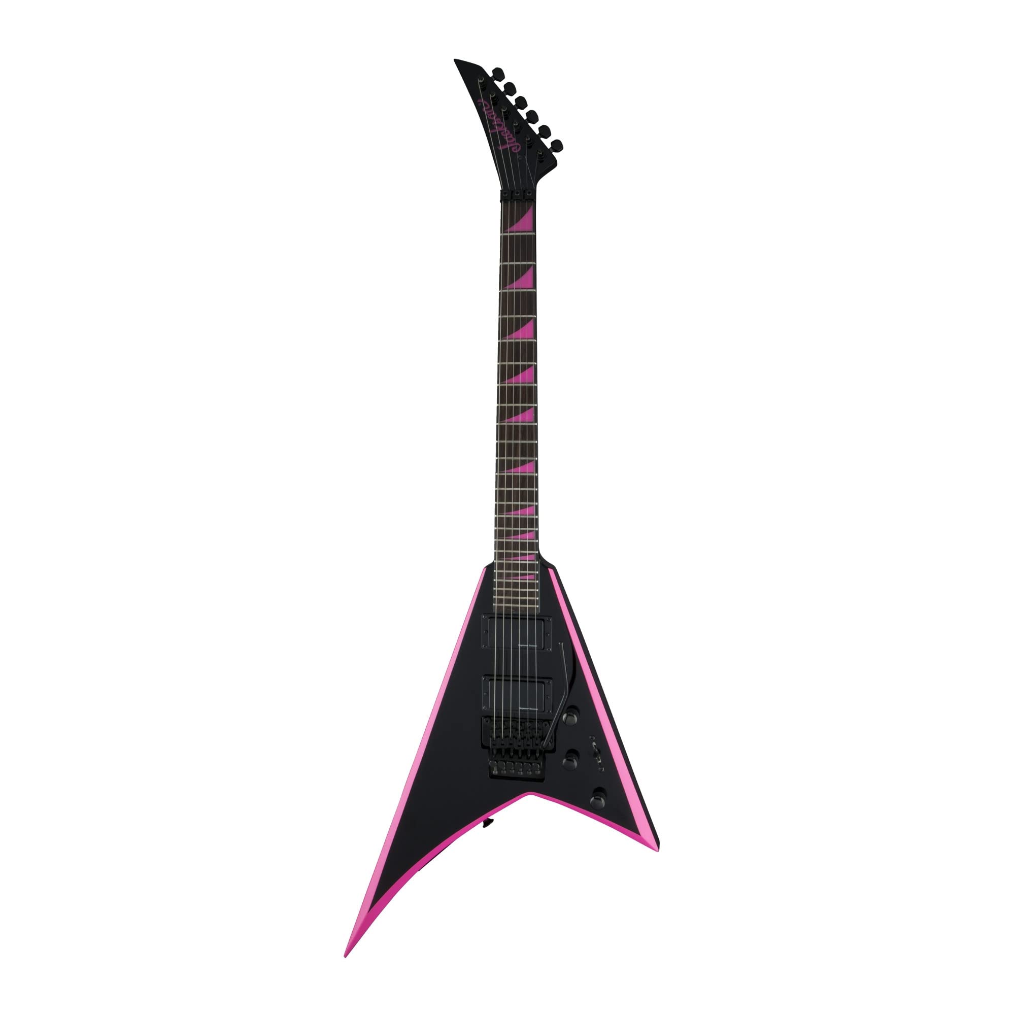Jackson X Series Rhoads RRX24 - Black with Neon Pink Bevels
