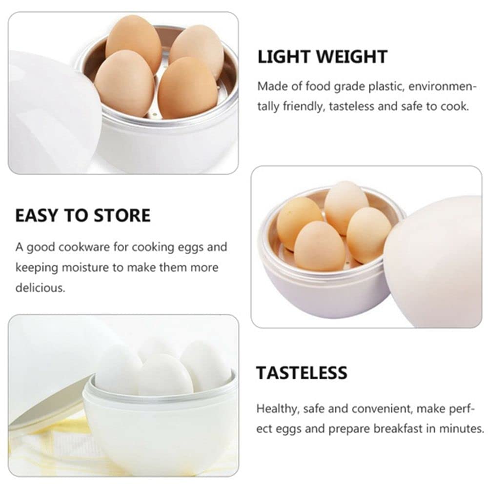 Microwave Egg Steamer Boiler Cooker Special Egg Shape Easy Quick Cooking Tools Egg Cooker Egg Boiler Egg Steamer