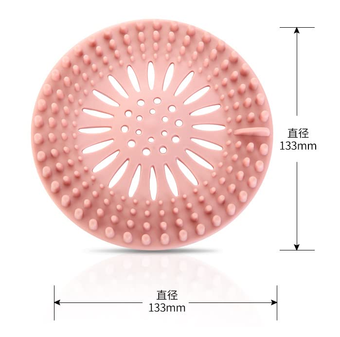 6 Pack Hair Catcher for Bathtub and Kitchen Shower Drains Hair Stopper Durable Silicone Easy to Install and Clean.